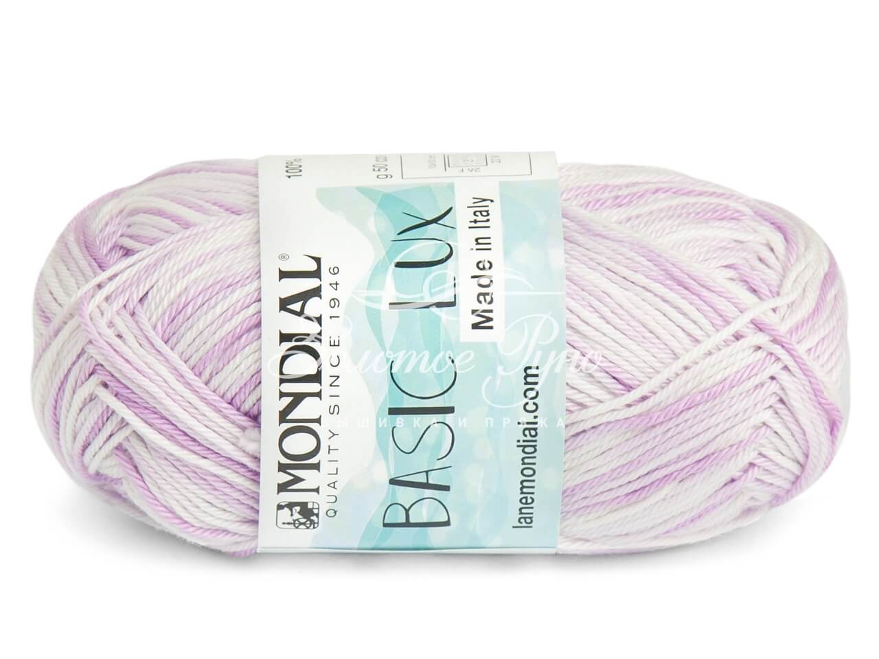 Купить пряжу Basic lux stampe (50) гр. для вязания - «Mondial» в Москве